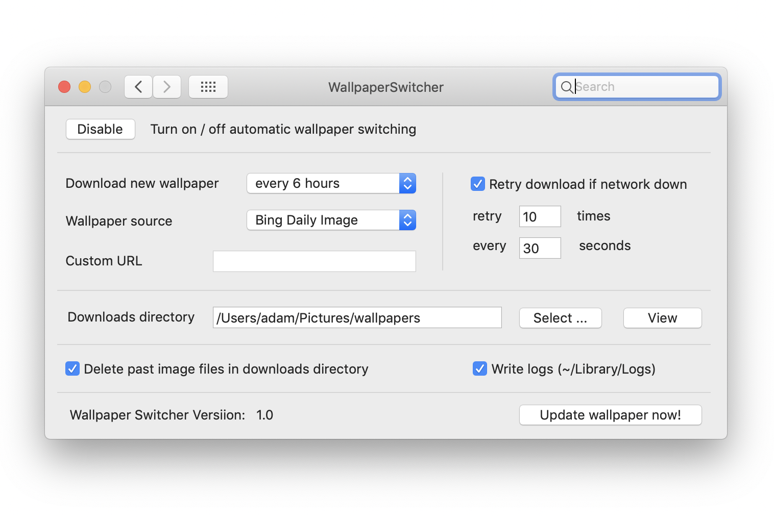 Daily wallpaper tool for MacOS – Adam Westerski | Homepage